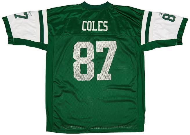 Laveranues Coles New York Jets Official NFL Mitchell & Ness Jersey gre ...