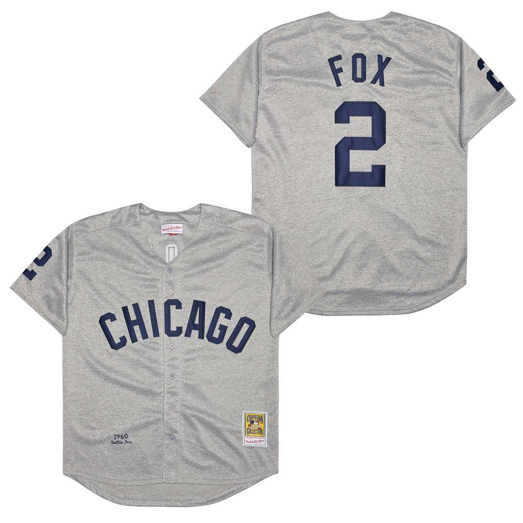 Nellie Fox Chicago White Sox Jersey Mitchell & Ness gray – Ultimate ...